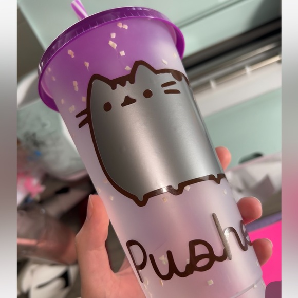 meoky | Other | Personalized Pusheen Themed Cold Cup | Poshmark